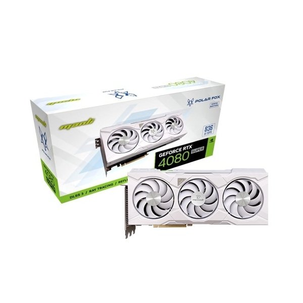 MANLI 지포스 RTX 4080 SUPER Polar Fox D6X 16GB White - SSG.COM