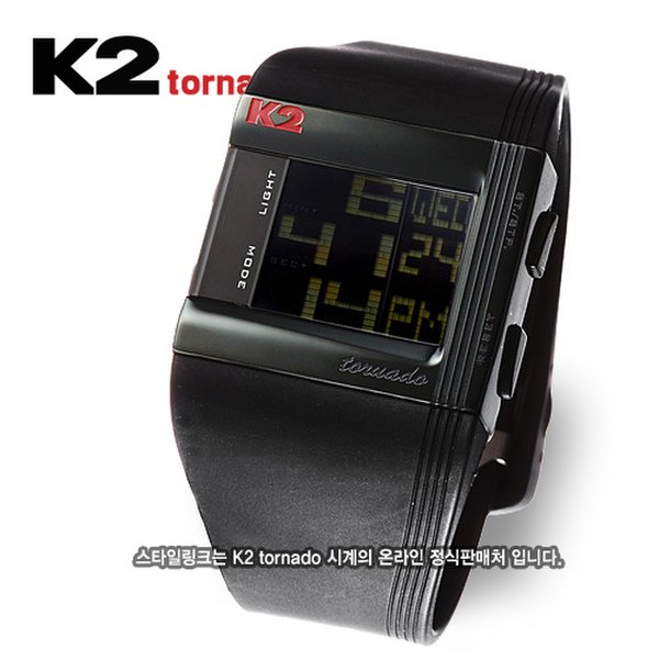 K2 tornado 스탑워치 알람 버튼음OFF 방수 전자 군인시계 K2-006-NE - SSG.COM