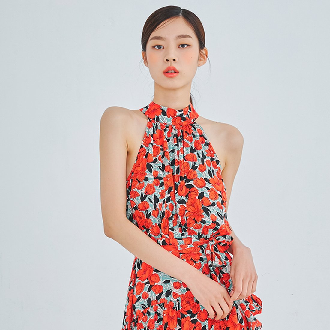 플라워 홀터넥 롱 원피스 믿고 사는 즐거움 Ssg Com