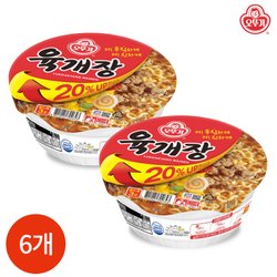 오뚜기 육개장 사발면 104g x 6개 - SSG.COM
