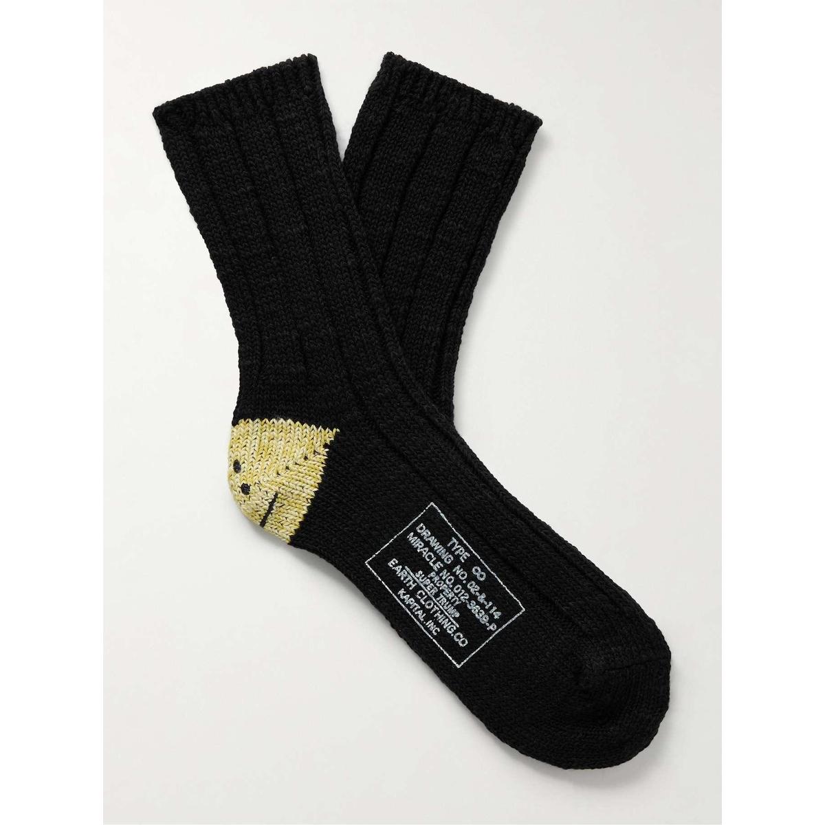 [해외배송] 캐피탈 INTARSIAKNIT 코튼블렌드 양말 EK-1582XS B0081181258 - SSG.COM