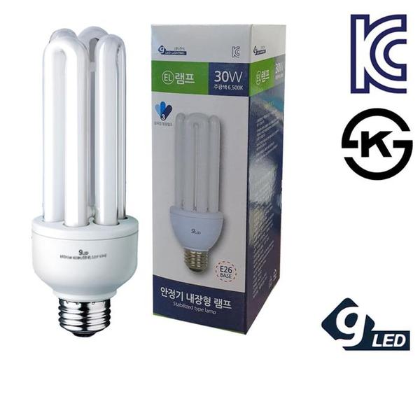 건식 안정기내장 EL램프 삼파장전구 30W 주광색 E26 (S8452945) - SSG.COM
