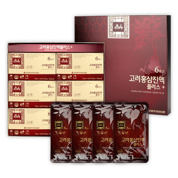 [김포파주인삼농협] 6년근 홍삼 고려 홍삼 진액 플러스 70ml x 60포+쇼핑백 - SSG.COM