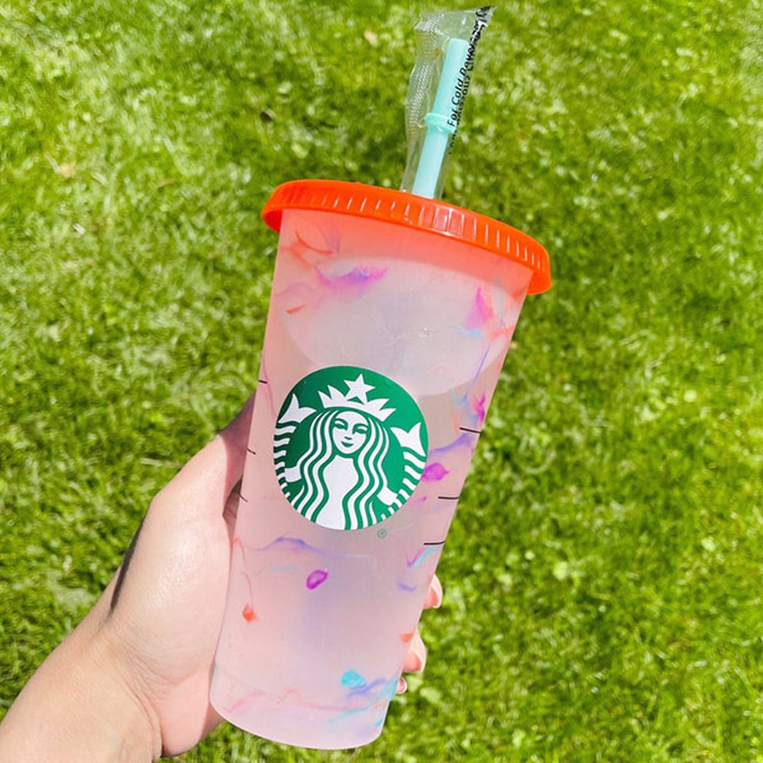 스타벅스 마블 컨페티 컬러체인징 리유저블 콜드컵 텀블러 710ml, 믿고 사는 즐거움 SSG.COM