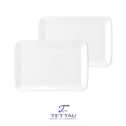 직사각 접시 18cm 2P /아미나 화이트 - SSG.COM