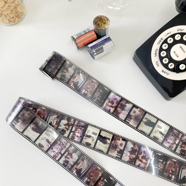 영화 감성 PET 롤필름 포인트 데코 스티커 4TYPE - SSG.COM