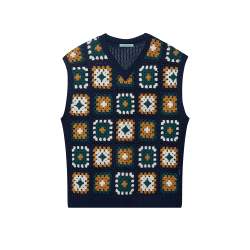 Ms 크로셰 니트 베스트 - 네이비 - SSG.COM