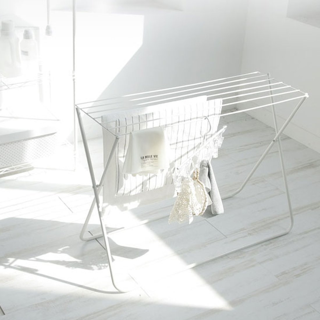 접이식 수건 건조대 1단[L] 가습겸용 빨래건조대 올화이트 미니 빨래 건조대, 믿고 사는 즐거움 SSG.COM