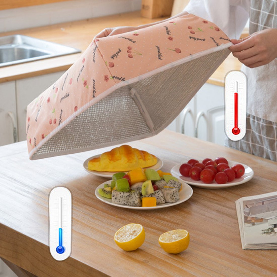 단열 보온보냉 밥상보 접이식 덮개 위생 쿠킹 주방 식탁보 용품 음식 식탁덮개 원터치 반찬 국 그릇 접시 믿고 사는 즐거움 Ssgcom