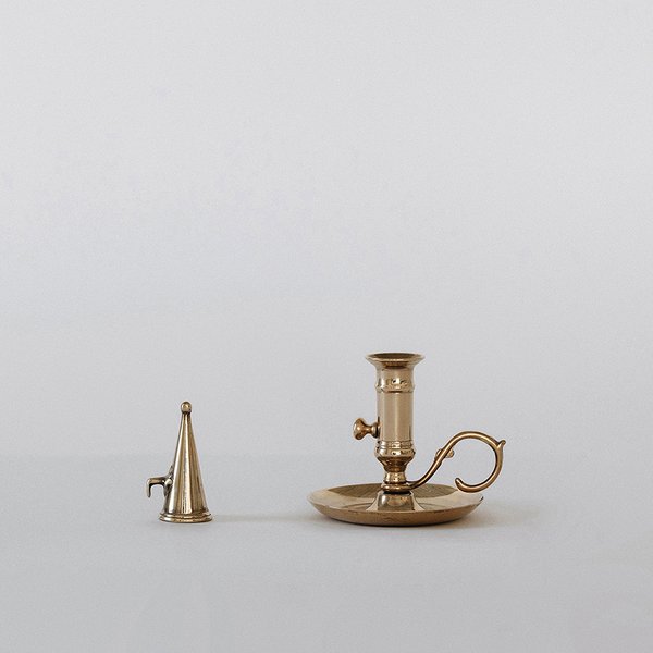 [아뜰리에드래통] Chamber Candlestick with Lever, Candle Snuffer 챔버스틱 캔들 홀더 ...