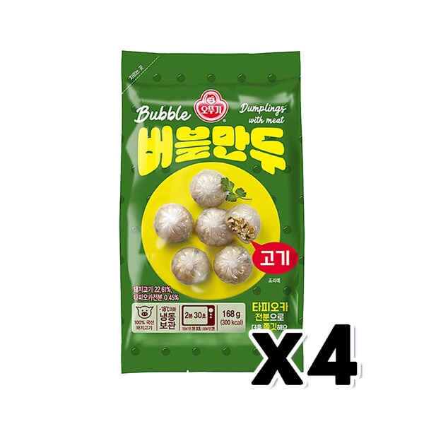 오뚜기 고기버블만두 간편조리 즉석만두 168g x 4개 - SSG.COM