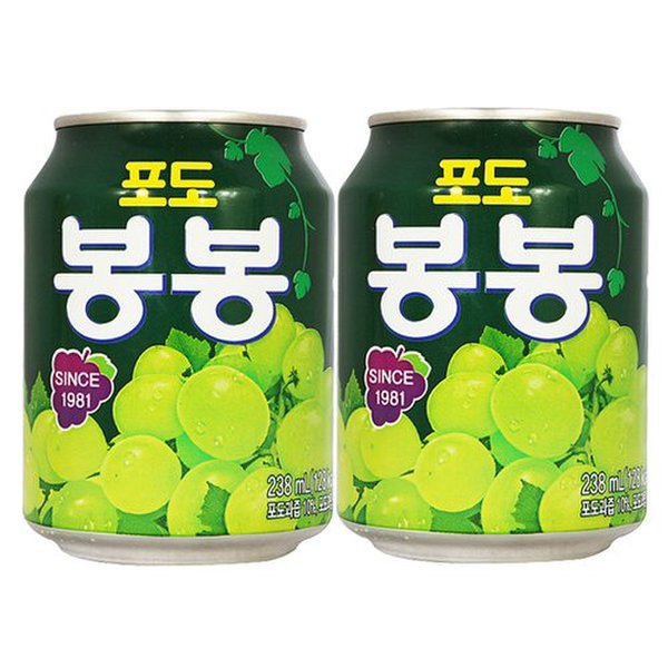 포도봉봉 238ml x 24캔 / 캔음료 음료수 봉봉 - SSG.COM