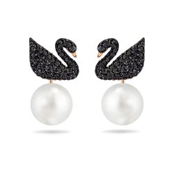 스와로브스키 5193949 Iconic Swan 진주 귀걸이 - SSG.COM