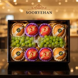 [바로배송]수려한 과일선물세트 한아름2호 5kg내외(사과4+배4+샤인머스켓2) - SSG.COM