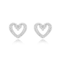 스와로브스키 5625535 Una 스몰 하트 스완 귀걸이 - SSG.COM