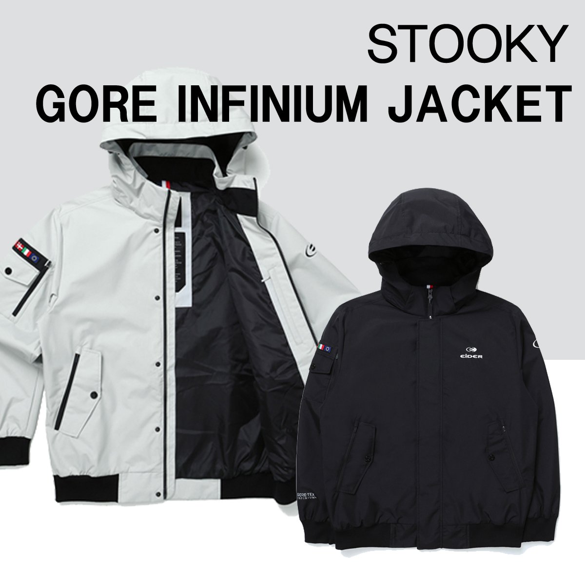 [21FW] 스투키 남여공용 고어 인피니움 자켓, 방수 / DMU21155 (2COLOR) - 신세계백화점