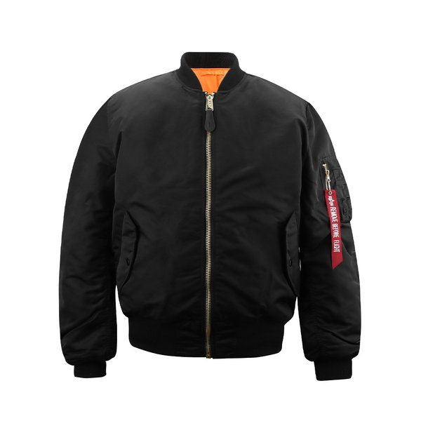 22FW 알파인더스트리 100101 03 레귤러핏 MA-1 봄버 재킷 블랙 - SSG.COM