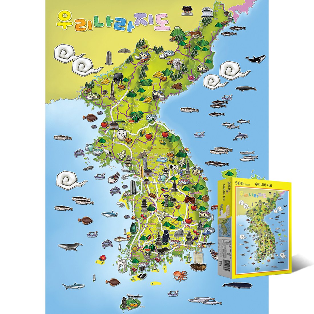 500피스직소퍼즐 대한민국지도 (액자선택) PL864, 믿고 사는 즐거움 SSG.COM