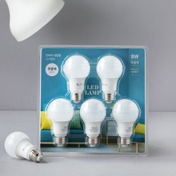 LED전구 8W 5개입(주광색) - SSG.COM