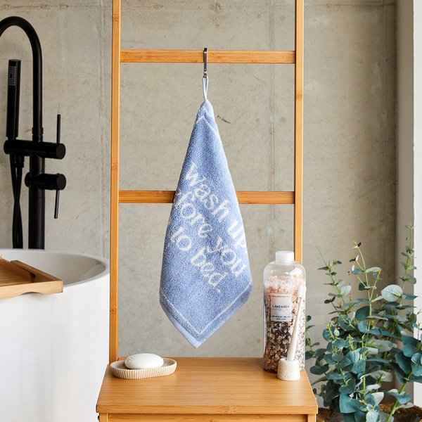 [모던하우스] 레터링 핸드타월 34X34cm 65g BLUE - SSG.COM