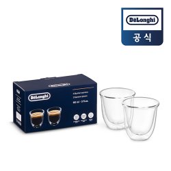 [드롱기] 이중 진공유리 에스프레소잔 (90ml x 2ea) - SSG.COM