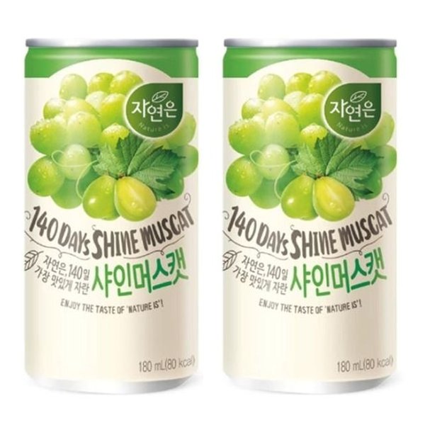 웅진 자연은 샤인머스캣 180ml x 60캔 (30캔x2박 GWM (WFGKK85) - SSG.COM