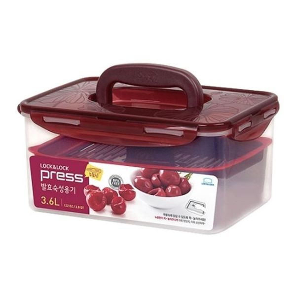 자취아이템 락앤락 발효숙성용기 직사각김치통3.6L원핸들HPL827MP - SSG.COM