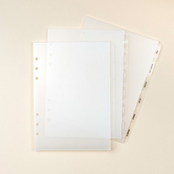 A5 6공 바인더 다이어리 플라스틱 인덱스 디바이더탭 - SSG.COM