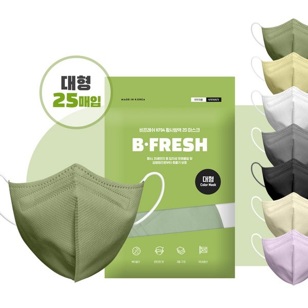 비프레쉬 KF-94 2D 대형 황사마스크 100매[무료배송] - SSG.COM