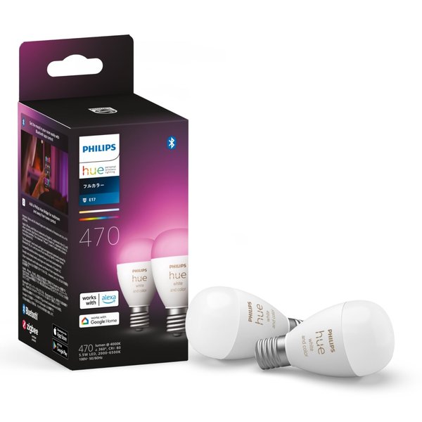 Philips Hue 스마트 전구 E17 40W 풀 컬러 2 개 세트 - SSG.COM