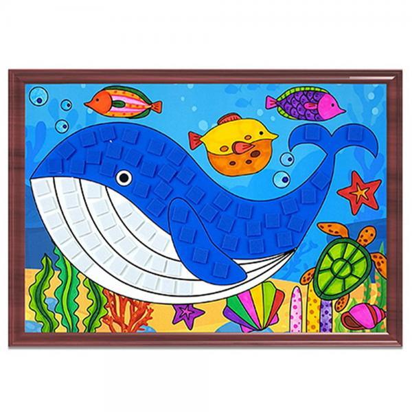 EVA스티커 모자이크 그림그리기-돌고래바다 X ( 4매입 ) - SSG.COM