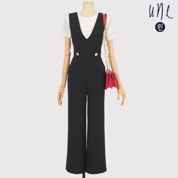 윈(une) [77까지]모던와이드점프수트 - SSG.COM