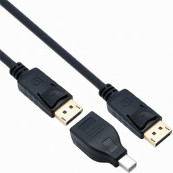 DisplayPort 1.1a 케이블DP to mini DP 젠더 3M - SSG.COM