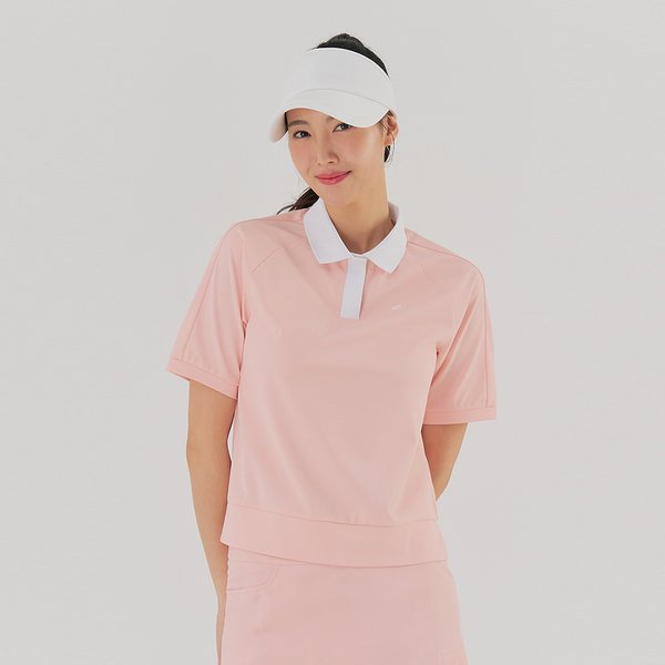 여성 루즈핏 변형 카라 반팔 티셔츠 TWTPM6145-403 - SSG.COM