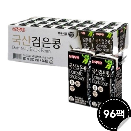 삼육두유 국산 검은콩 두유 190ml x 96개 - SSG.COM
