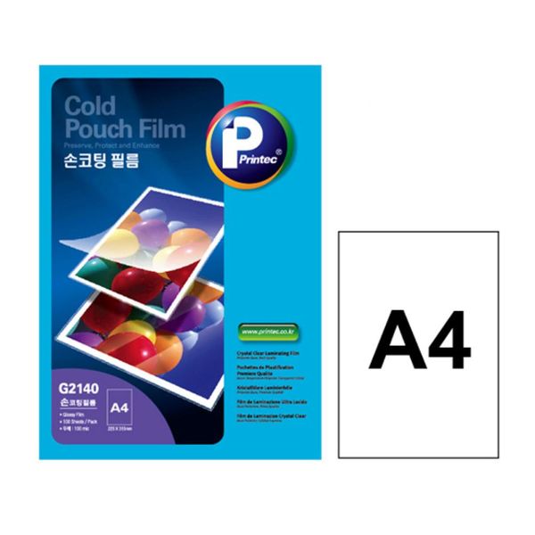 프린텍 손코팅 필름 A4 100mic 100매 G2140-100 (1400) - SSG.COM