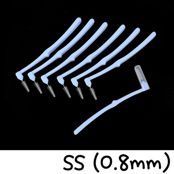 L형 치간칫솔 SS 0.8mm 7P X3개 휴대용 어금니 치실 - SSG.COM