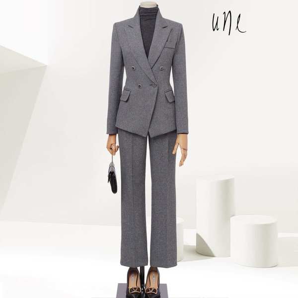 UNE모던시크멜란지자켓+슬랙스SET_P331797486 - SSG.COM