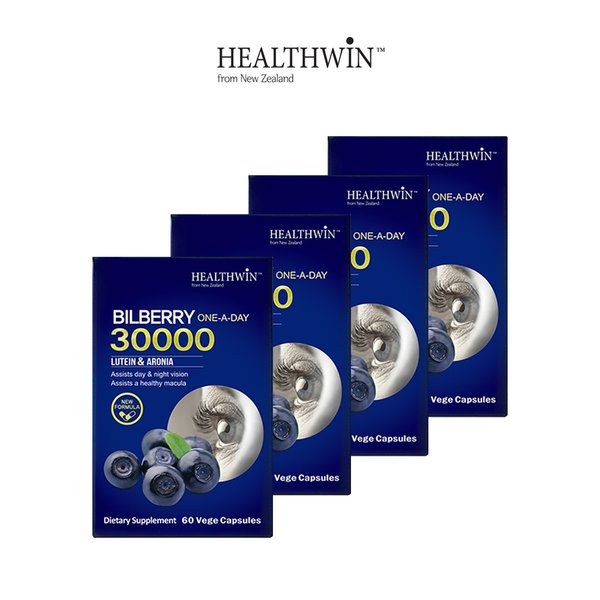 헬스윈 뉴질랜드 빌베리 30000mg 60캡슐x4통 - SSG.COM
