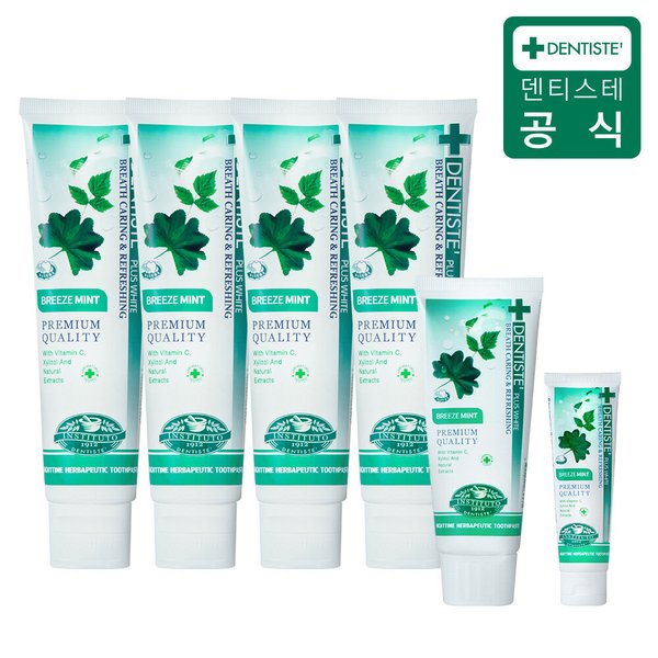 덴티스테 브리즈민트 치약 6종 (160g*4+60g+20g) - SSG.COM