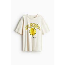 오버사이즈 프린트 티셔츠 크림색/Smiley® Originals 0762558328 - SSG.COM
