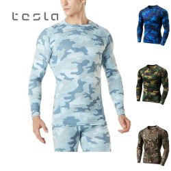 테슬라 기능성 언더레이어 카모 긴팔 라운드 MUD11 - SSG.COM