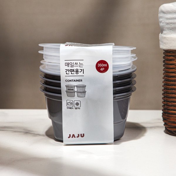 매일 쓰는 간편 용기_원형350ml_4P - 이마트몰