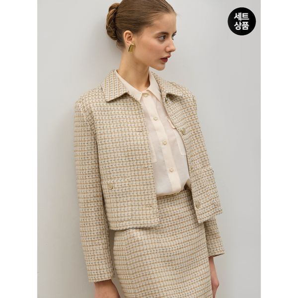 2SET 기품있는 카라넥 트위드 재킷+스커트 2종세트 택가격 596000원 _P385261270 - SSG.COM