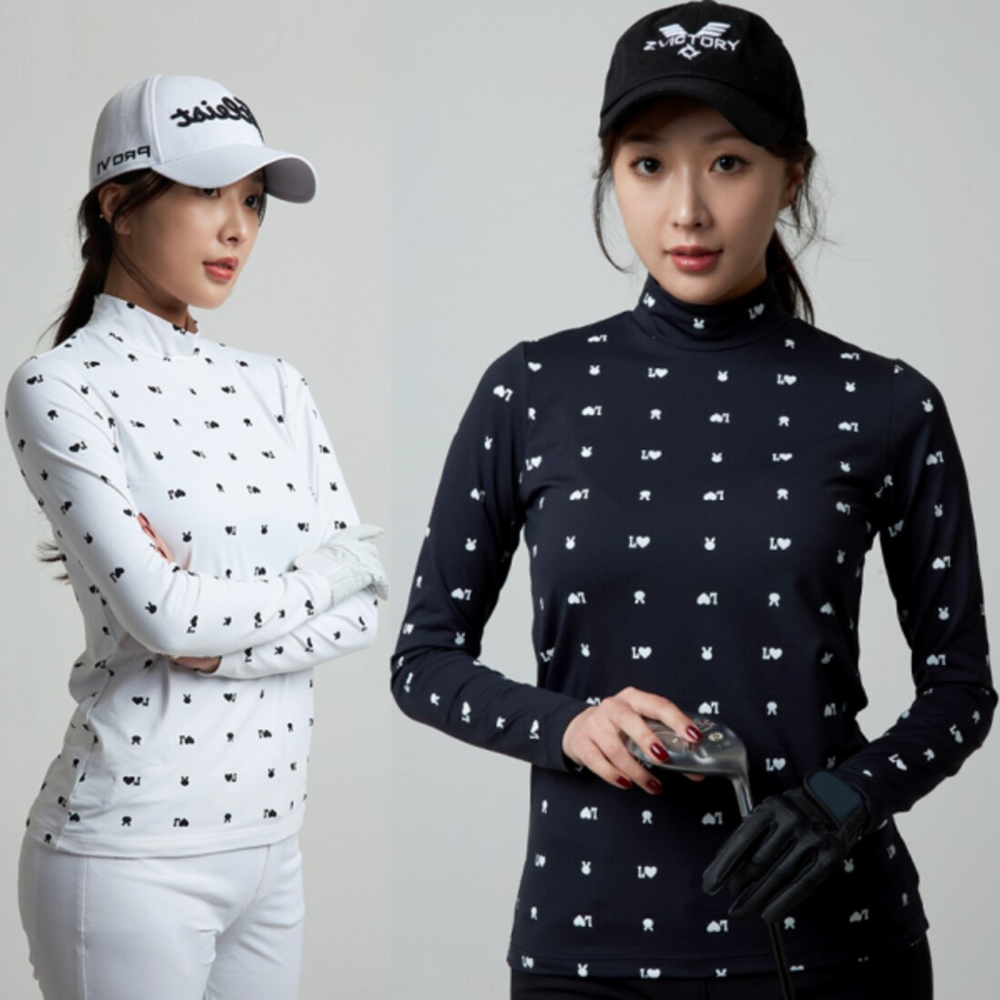 투빅토리 FW시즌 러브토끼 기모안감 반목티 여성골프웨어, 믿고 사는 즐거움 SSG.COM