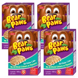 DARE Bear Paws 베어포우스 버스데이 케이크 쿠키 6입 168g 4팩 - SSG.COM