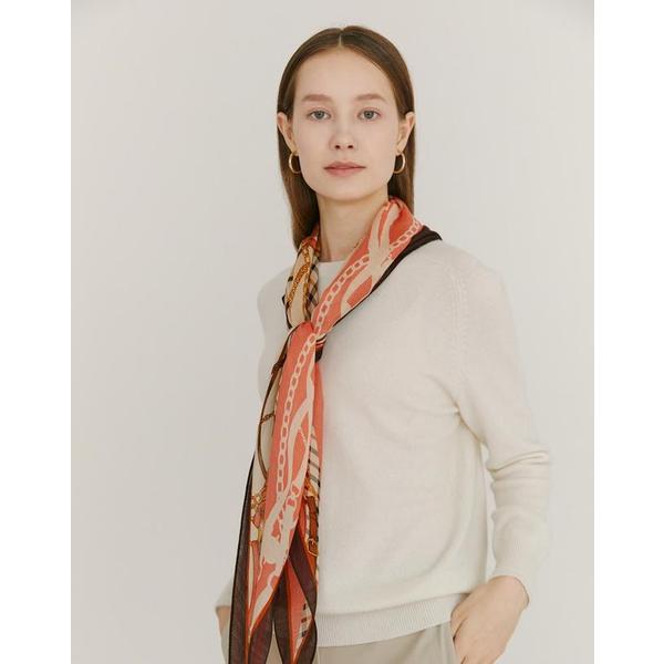 [21FW] 핑크 프린트 울혼방 스카프 DLSC1D905P3 - SSG.COM