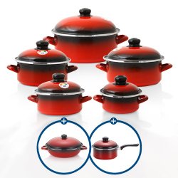 ELO CJ단독 IH 빨강 법랑냄비 일반형 세트 - SSG.COM