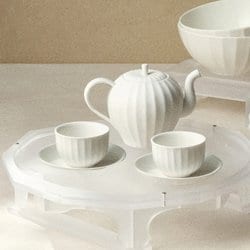 미각 설백 사과형 2인 다기 세트 6P - SSG.COM