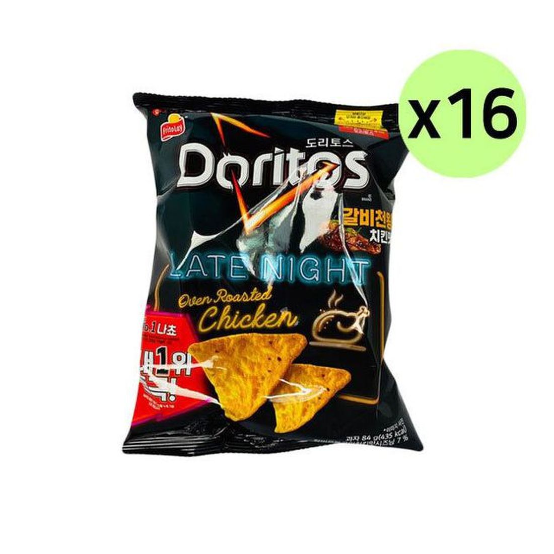 아이간식 롯데 도리토스 갈비천왕 치킨맛 84g 16개 1Box 사무실간식 간식, 믿고 사는 즐거움 SSG.COM